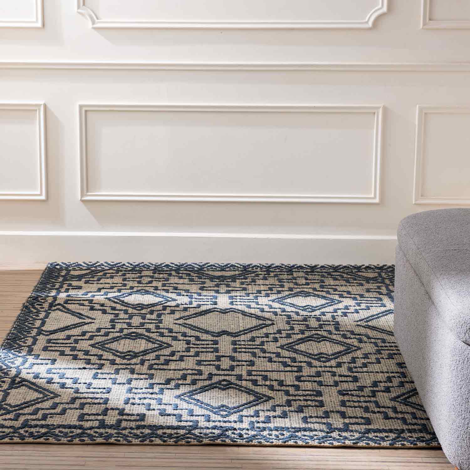 Geometric Flat Weave Jute Dhurrie – Obeetee Retail Pvt. Ltd.