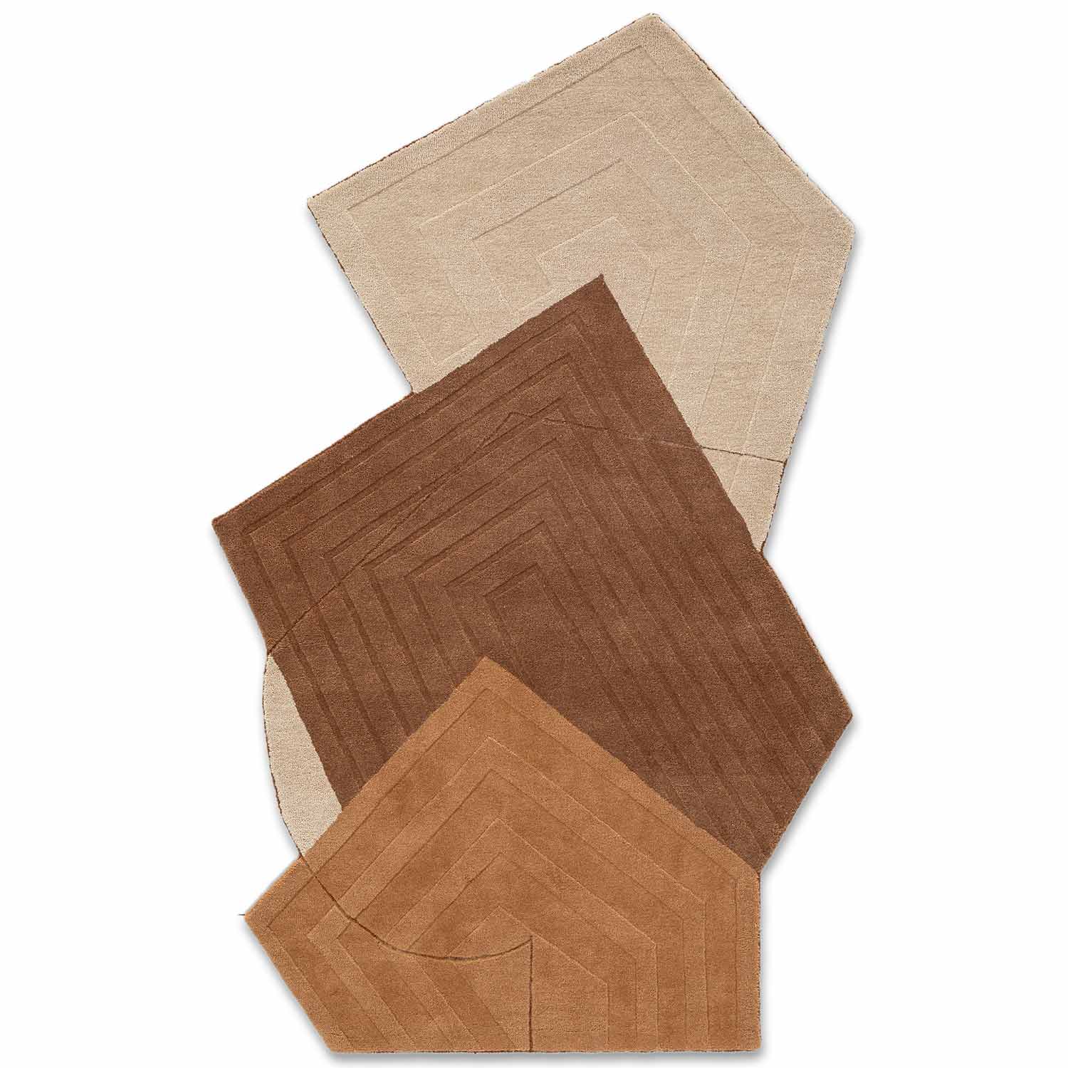 Pentagon Woollen And Cotton Rug – Obeetee Carpets India