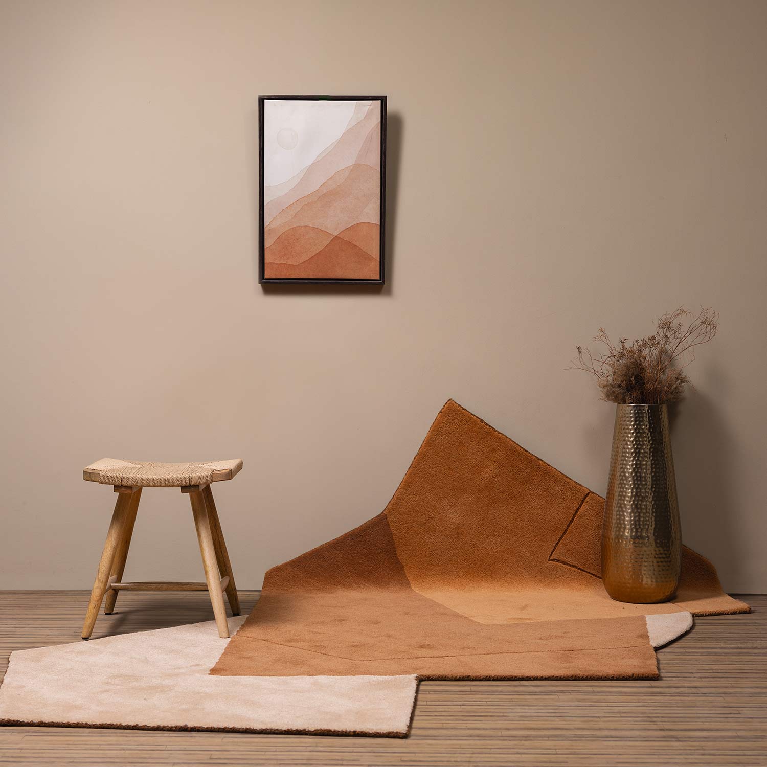 Pentagon Hand Tufted Woollen Rug – Obeetee Carpets India