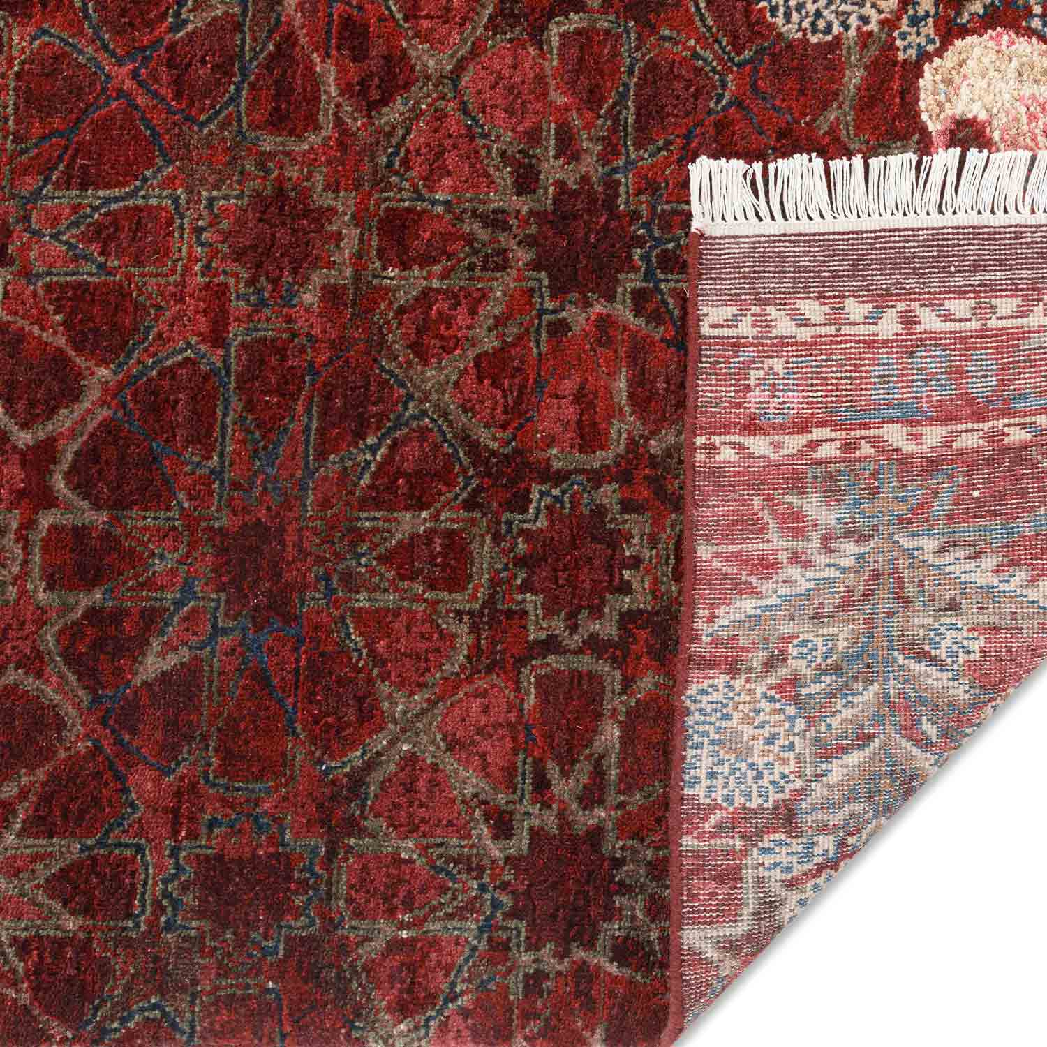 Gulzar Hand Knotted Woollen And Silk Rug by JJ Valaya – Obeetee Pvt. Ltd.