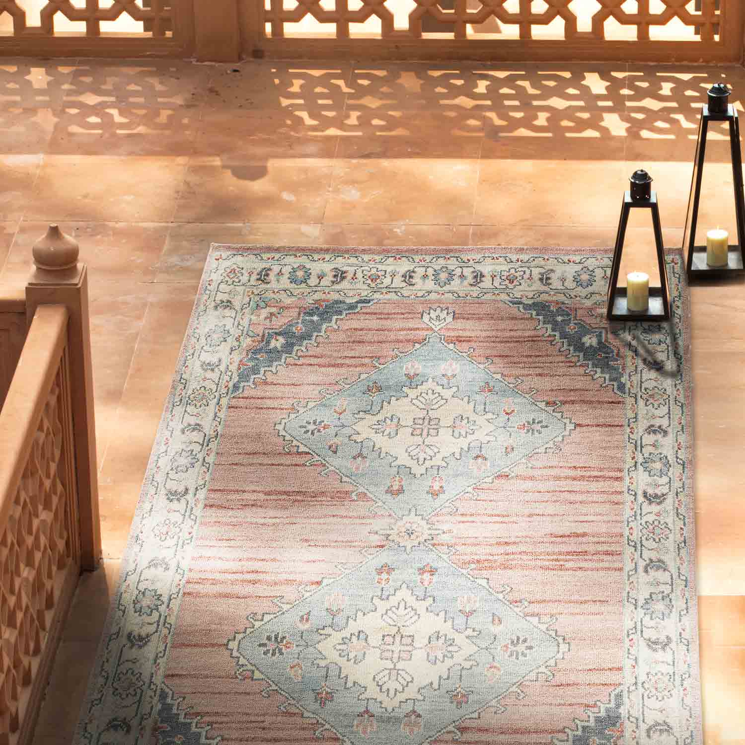 Raga Hand Knotted Woollen Rug – Obeetee Carpets India