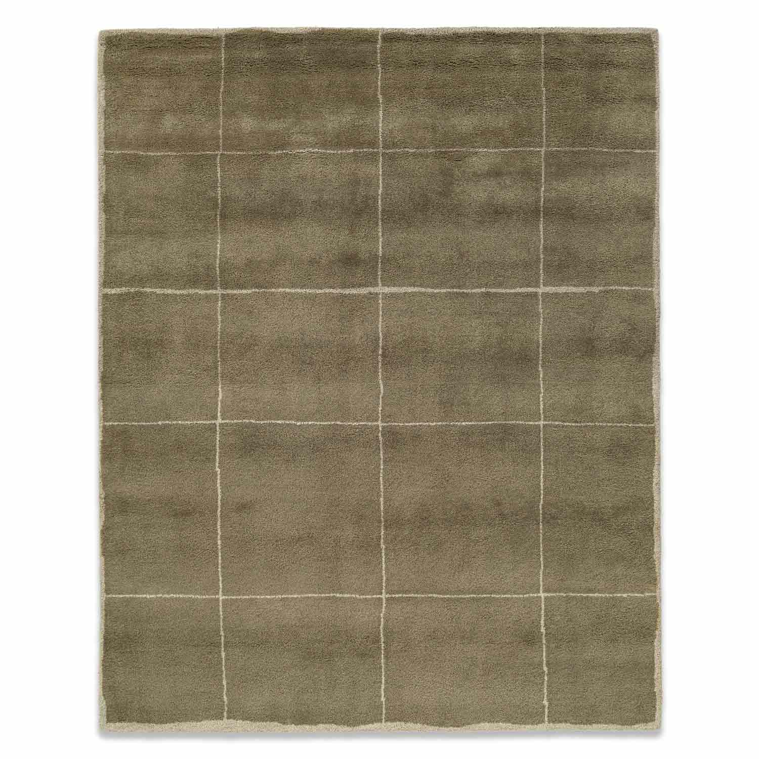 Lawn Hand Tufted Woollen And Viscose Rug