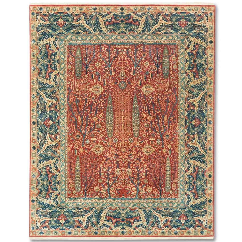 Tree of Life Hand Knotted Woollen Runner – Obeetee Carpets India
